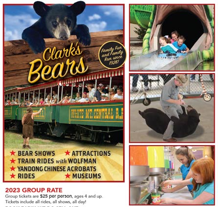 Group Sales: Clark's Bears, Lincoln, NH